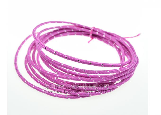 Blue Wear Resistant Heat Shield Wire Loom , Cotton High Temp Wire Wrap