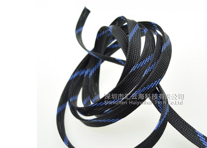 Colorful Flexible Braided Wire Covers Custom Length Environment Friendly