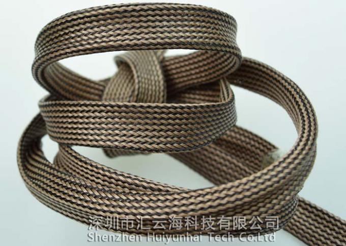 Colorful Flexible Braided Wire Covers Custom Length Environment Friendly
