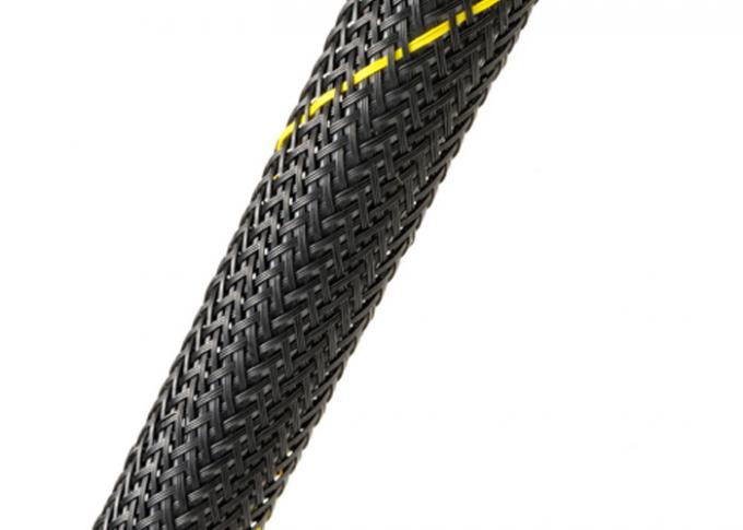 High Density Nylon Braided Wire Loom , Lightweight Braided Nylon Sheathing