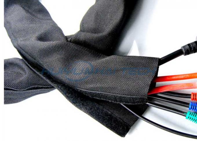 Multifilament Split Velcro Cable Wrap , Velcro Wire Wrap For Computer ...
