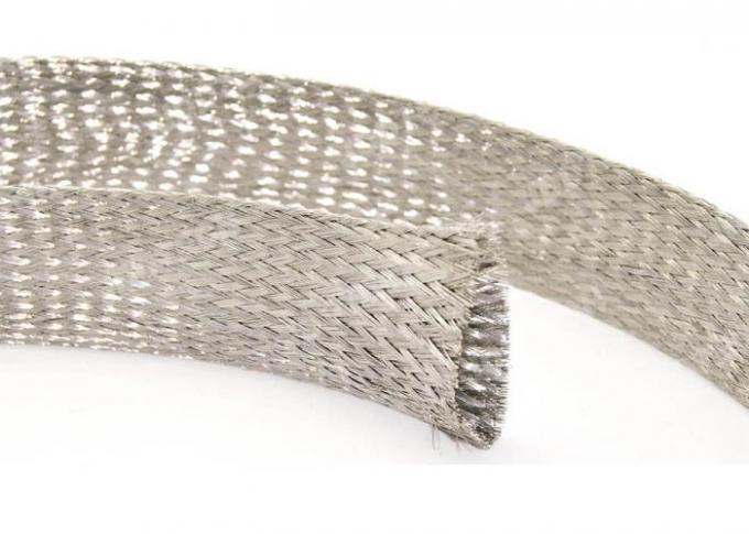 Abrasion - Resistant Braided Shield Sleeve Tinned Copper For Grounding