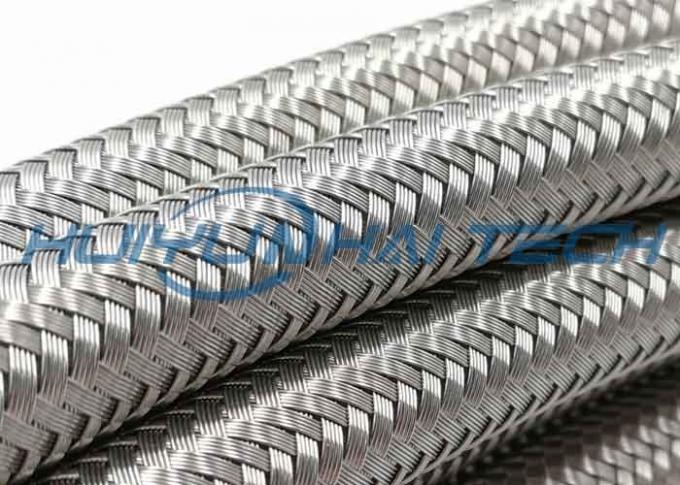 Industrial Flat Stainless Steel Braided Sleeving 90MPA 600V For Cable ...