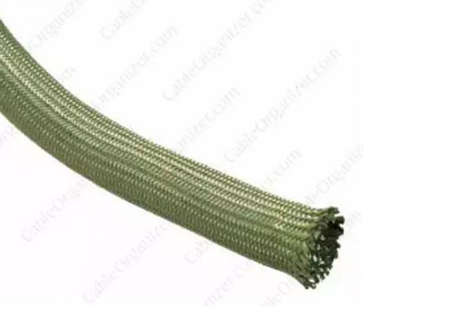 350 C Degree Resistant Automotive Braided Sleeving Nomex Green For ...