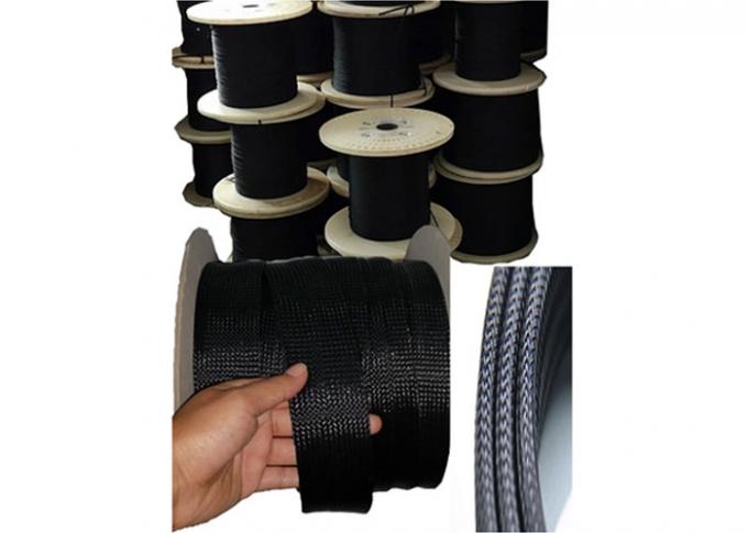 Flexible Fray Resistant PET Expandable Sleeving Custom Size For Hose ...