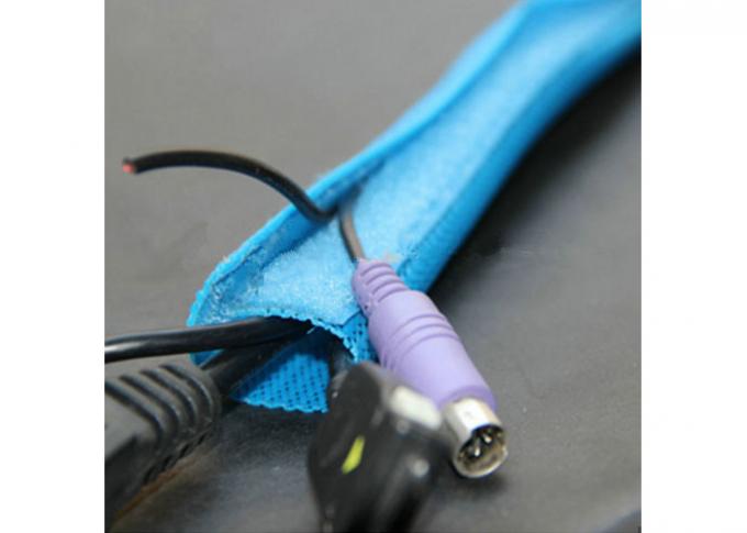 Wire Harness Management Velcro Braided Cable Wrap , Velcro Wire Cover ...