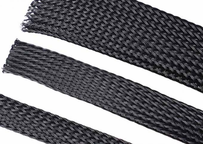 Wear Resistant Expandable Braided Polyester Sleeving For Easy To Wire ...