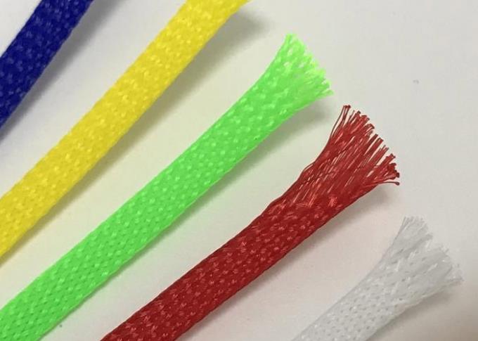 Flexo PET Braided sleeving , PET Expandable Mesh Sleeving
