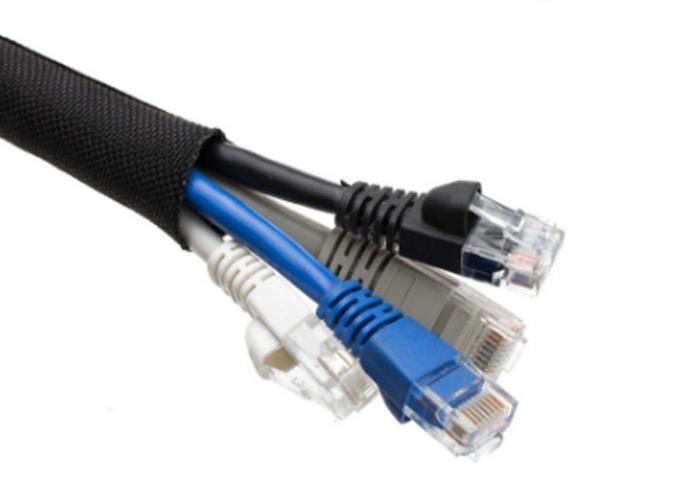 Polyester Material Self Wrapping Split Braided Sleeving Wrap Around ...