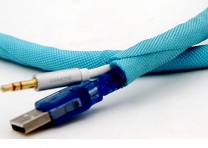 Split Self Wrapping Braided Sleeving , Heat Resistant Cable Wrap PET PP ...