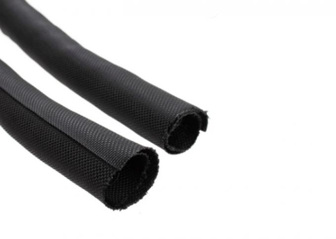 Split Self Wrapping Braided Sleeving , Heat Resistant Cable Wrap PET PP ...