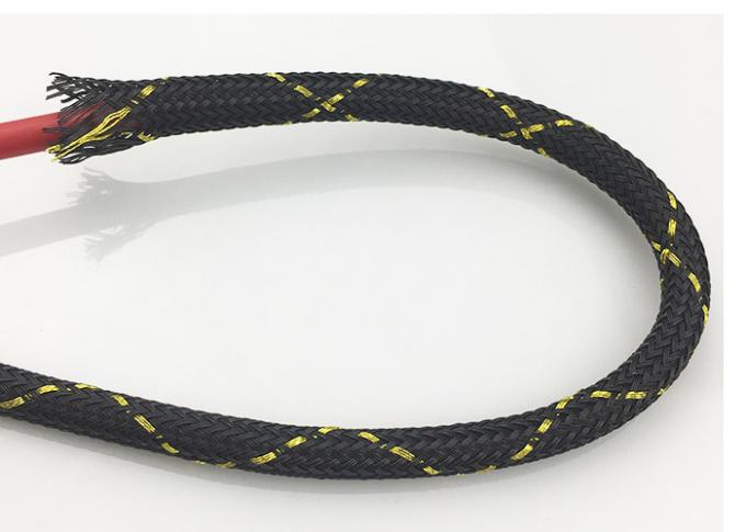 Snakeskin Expandable Wire Sleeving , Colorful PET Braided Wire Loom For ...