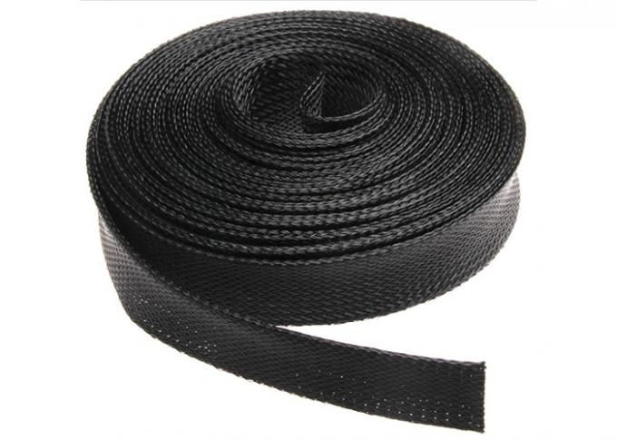 Melt Temperature Flexible Braided Wire Covers Custom Diameter Abrasive ...