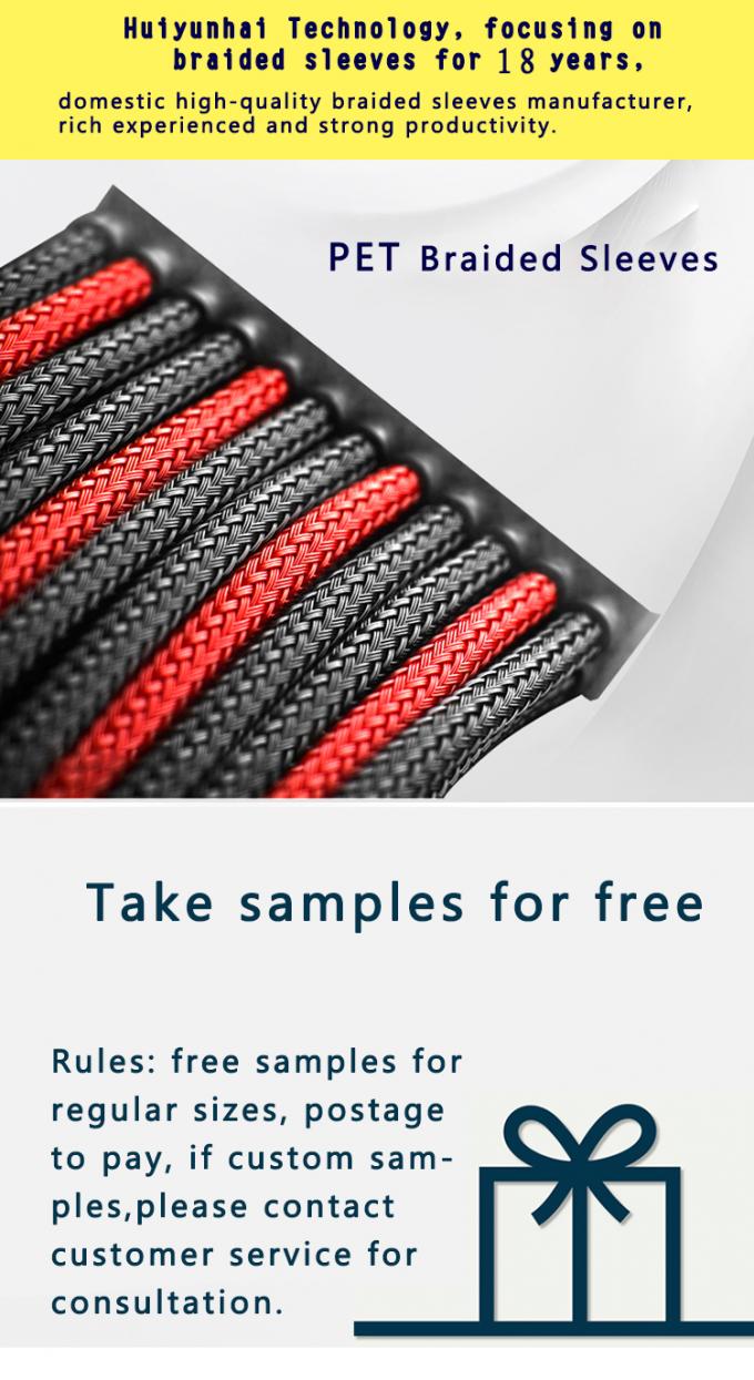 Automotive Cable Sleeving PET Expandable Cable Sleeve Braided Mesh Sleeving