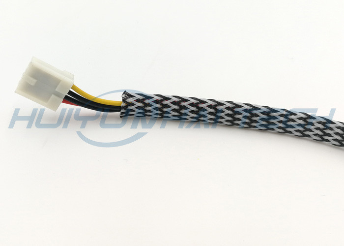 Wear Resistant Multi Color Expandable Braided Cable Sleeving PC Lines ...