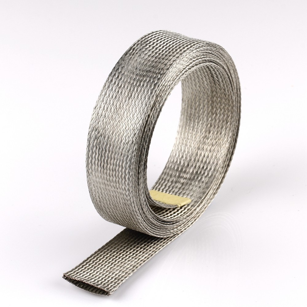 Abrasion Resistant Emi Tinned Copper Braid Shield Easy Installation